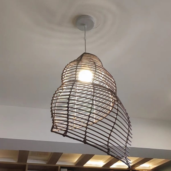 Bamboo Pendant Light - Etsy
