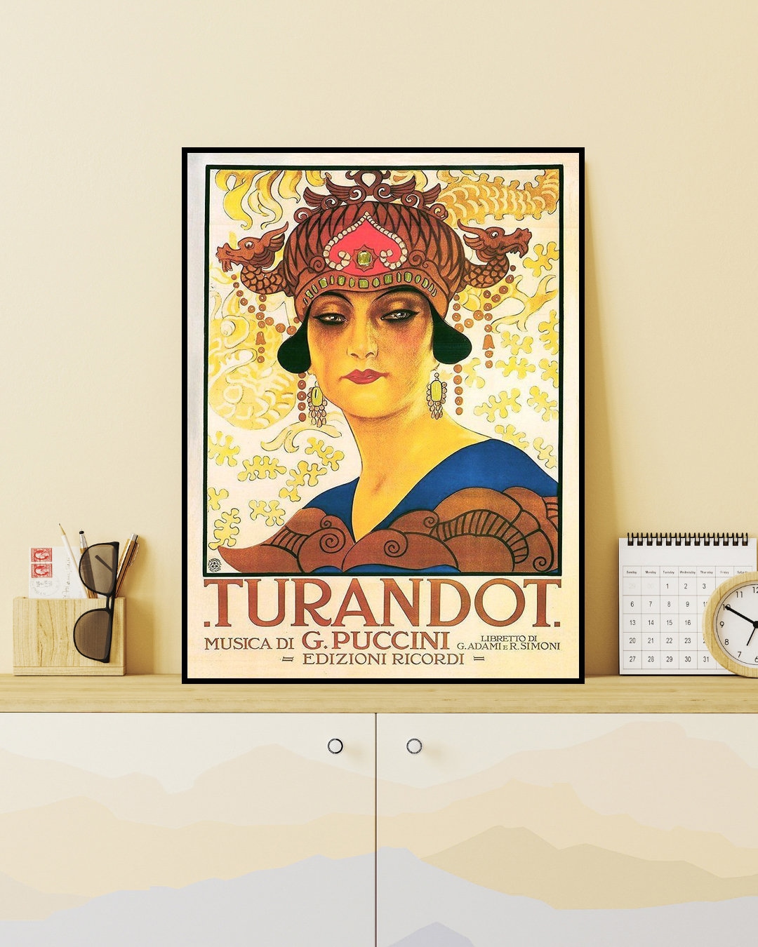 Turandot Poster, Opera Music Eurographics Puccini, Vintage Opera Ads ...