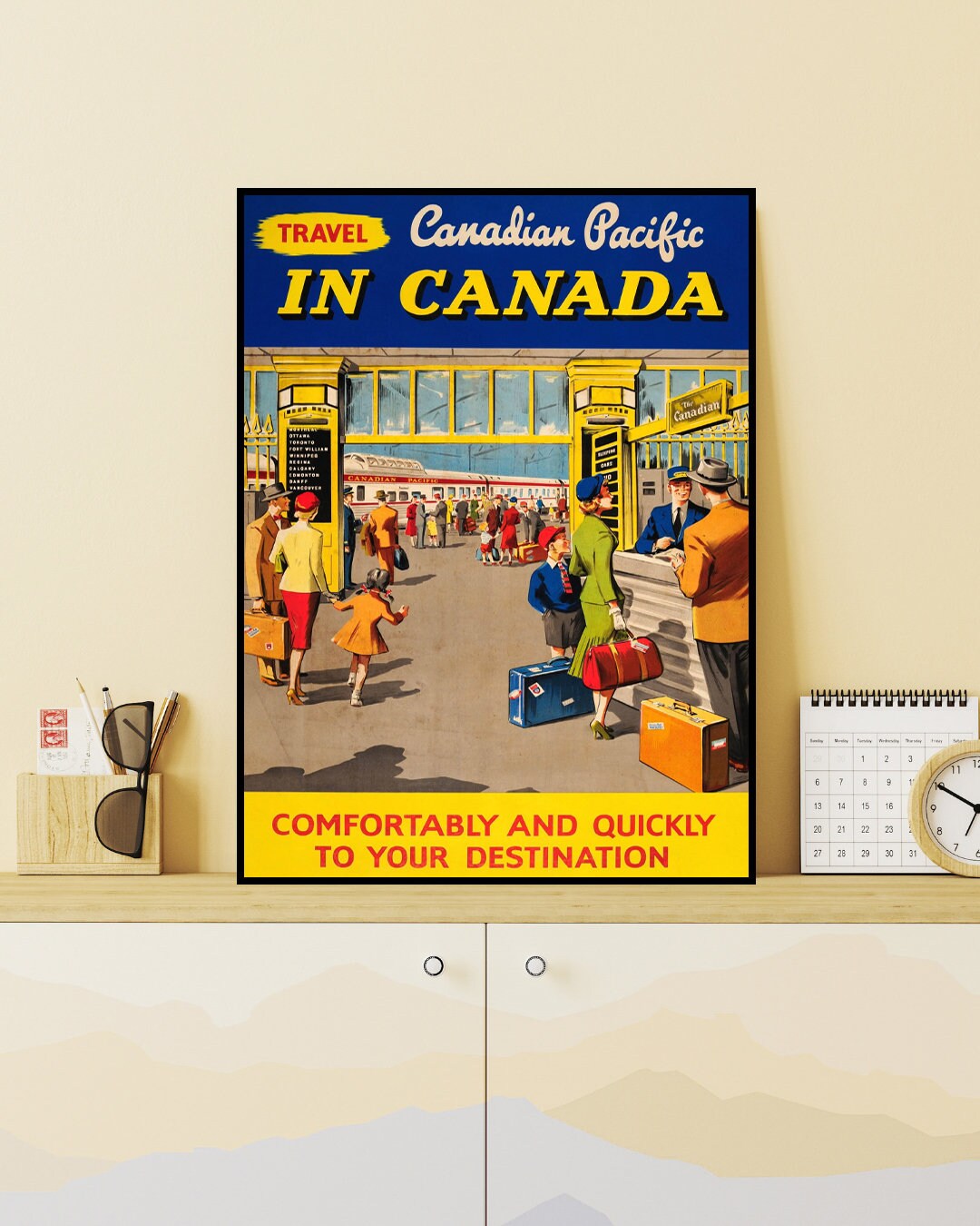 Vintage Canadian Travel Poster, Canadian Pacific in Canada Advertising ...
