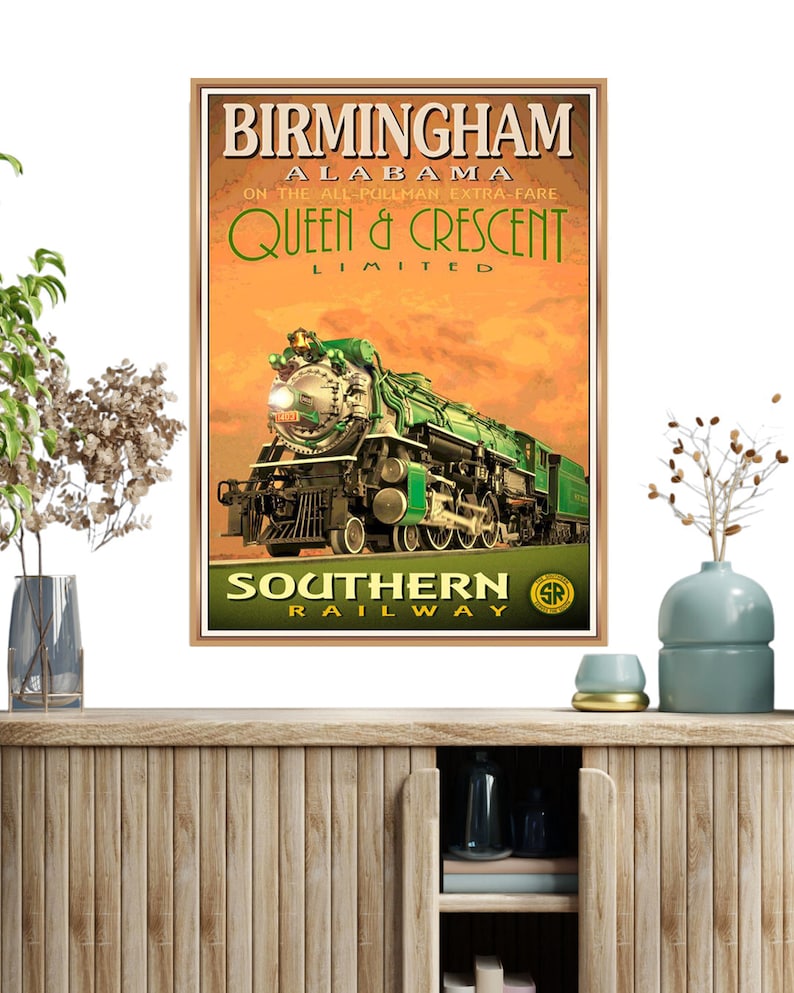 Vintage Southern Railway Ads Poster. Train Travel Print Retro Train ...