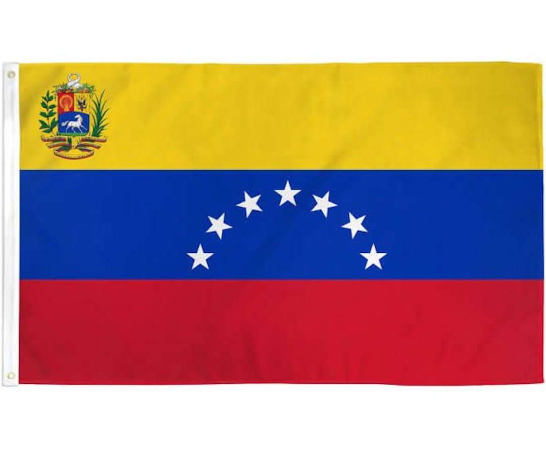 Venezuelan Flag 7 Stars 5'x3' - Etsy