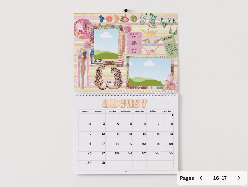 NEW! 2026 Vision Board Calendar Template – DIY Canva Design (digital ...