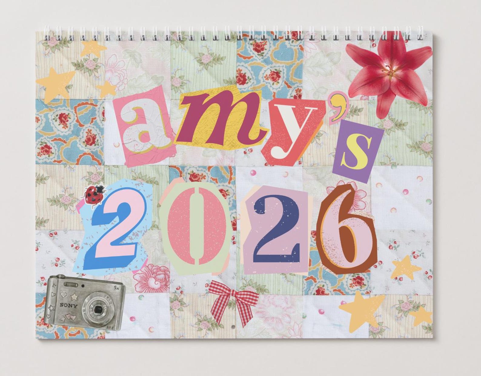 2026 Vision Board Calendar Template – DIY Canva Design (digital ...