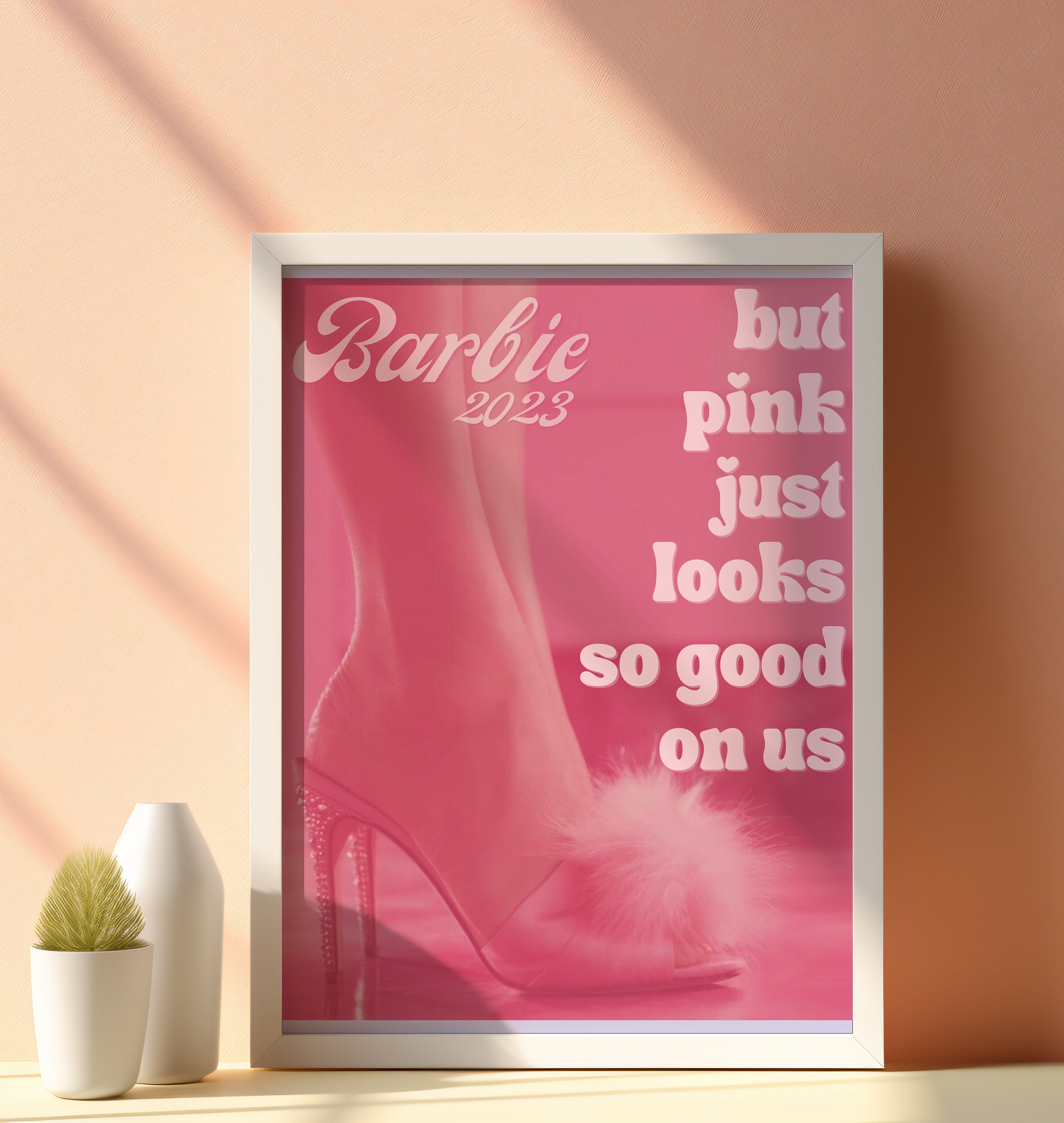 Barbie Movie Poster Wall Print From the Song pink by Lizzo, Digital ...