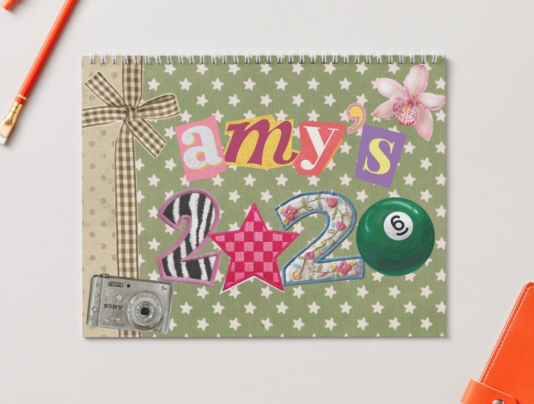NEW! 2026 Vision Board Calendar Template – DIY Canva Design (digital ...