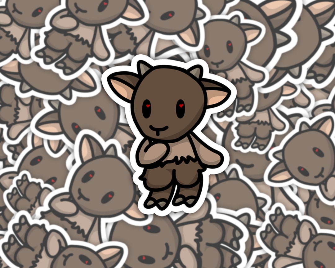 Kawaii Goatman - Cryptid Sticker - Weatherproof Sticker, Laptop Sticker ...