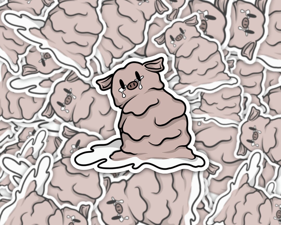 Kawaii Squonk Cryptid Sticker Weatherproof Sticker, Laptop Sticker ...