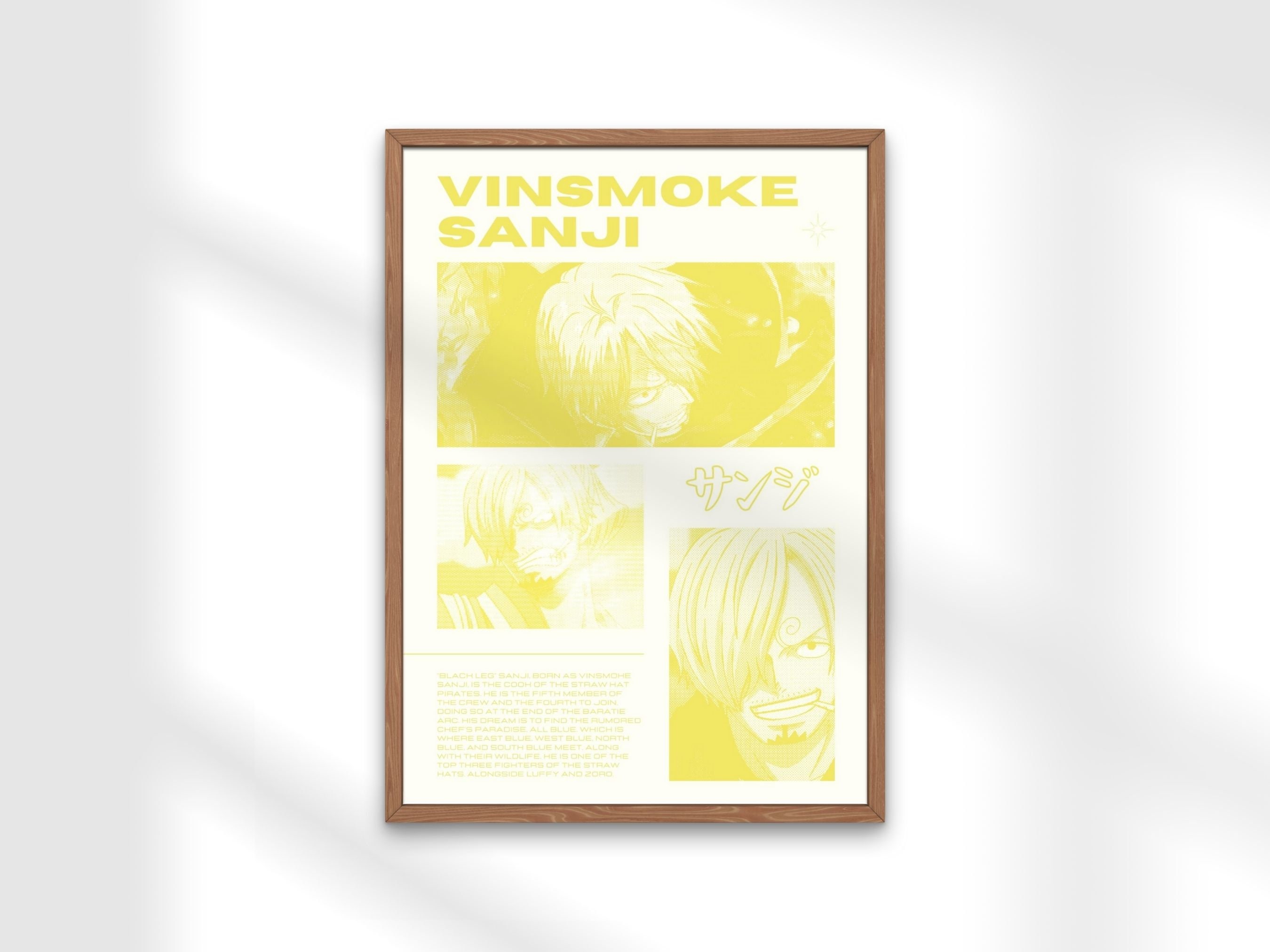 One Piece Sanji Poster Digital Download, Blackleg Sanji Aesthetic ...