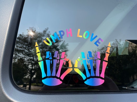 Umph Love Skeleton Vinyl Decal Set - Etsy