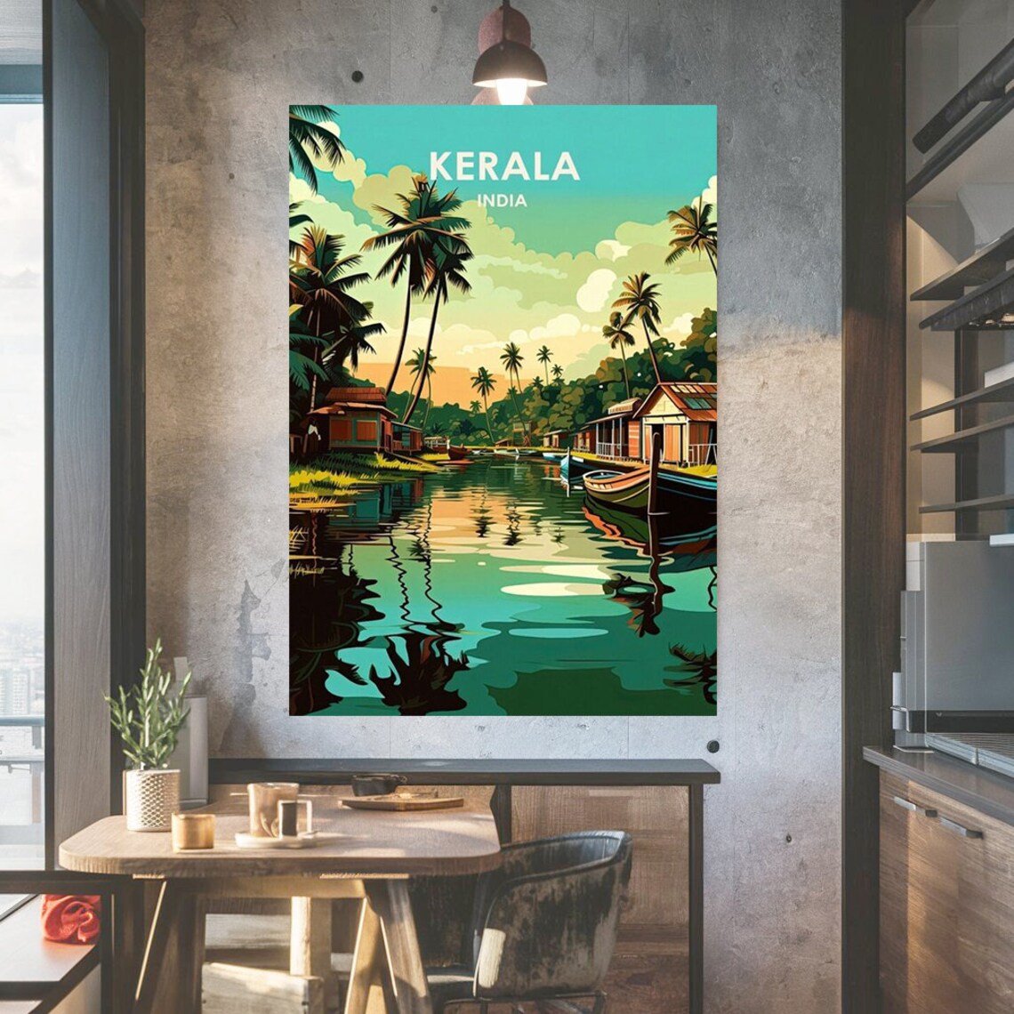 Kerala India Travel Poster. Classic Wall Art to Bring the Timeless ...