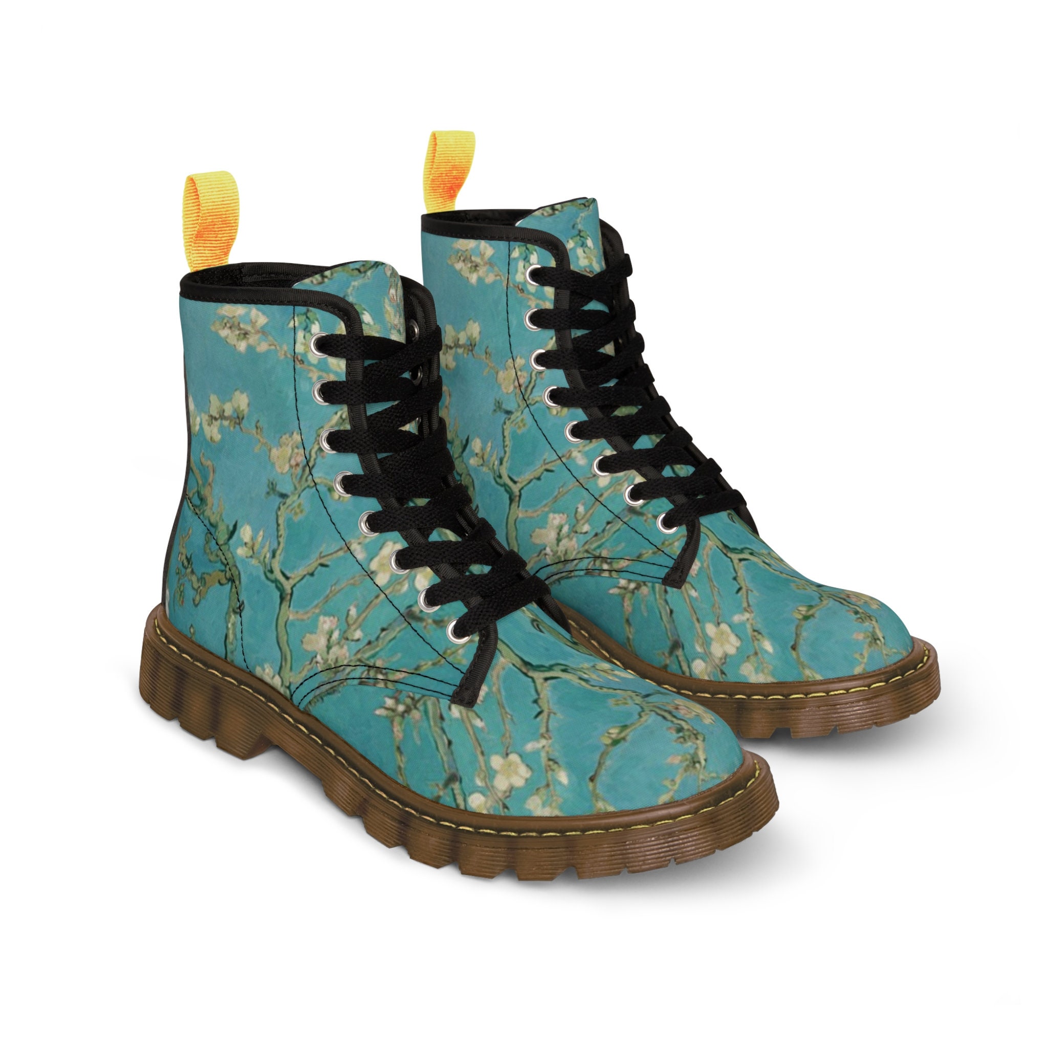 Van Gogh Almond Blossoms Inspired Women's Canvas Boots - Etsy