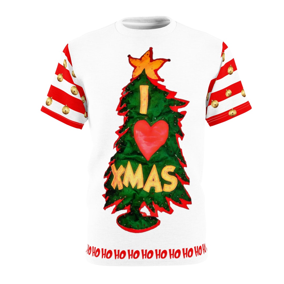 White-hot Christmas Holiday Cheermeister Unisex Cut & Sew Tee (AOP) - Etsy