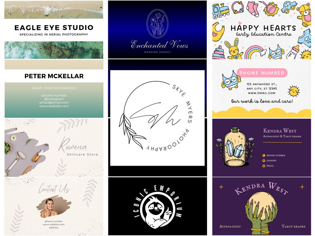 Custom Business Card Design Hand Drawn Design Quality Branding ...