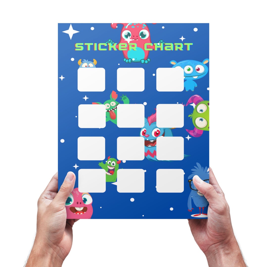 Monster Reward Chart - Etsy