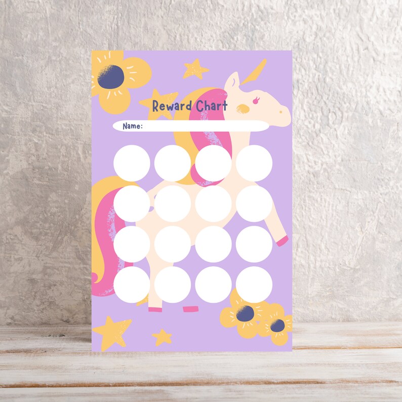 Unicorn Reward Chart - Etsy