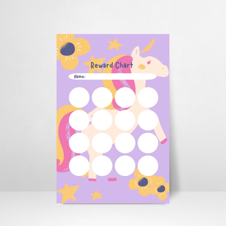 Unicorn Reward Chart - Etsy