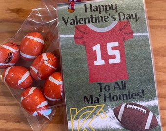 Kansas City Chiefs Valentine Cards - Etsy