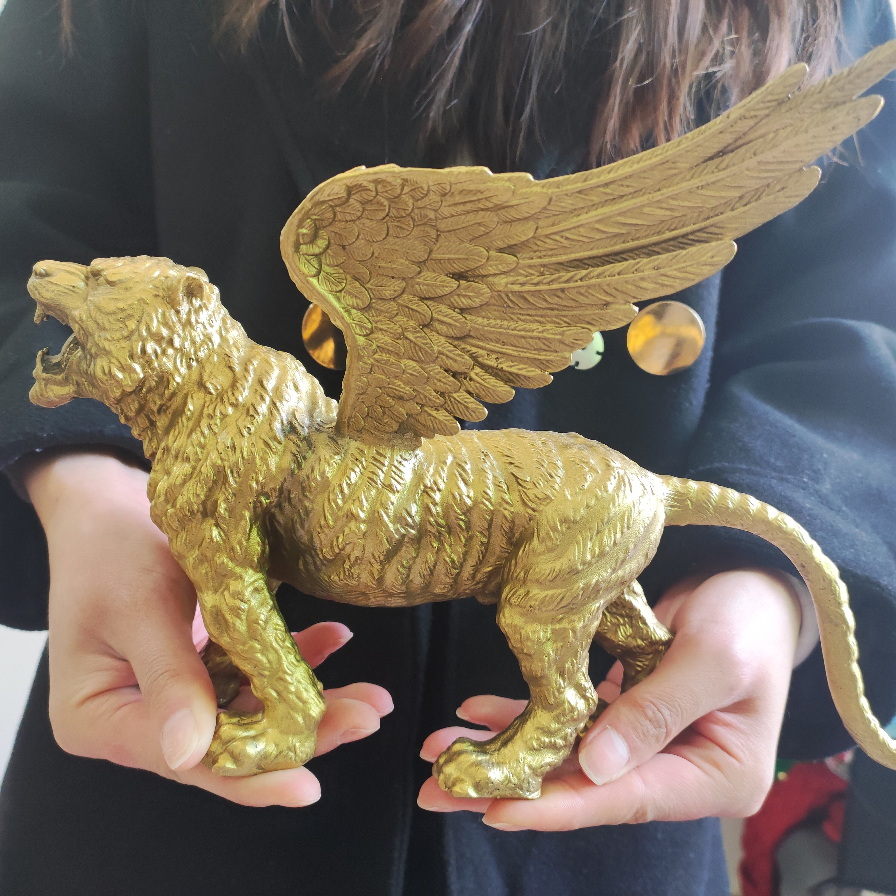 Brass Animal Flying Tiger Decorative Product Pure Copper Imitation Big ...