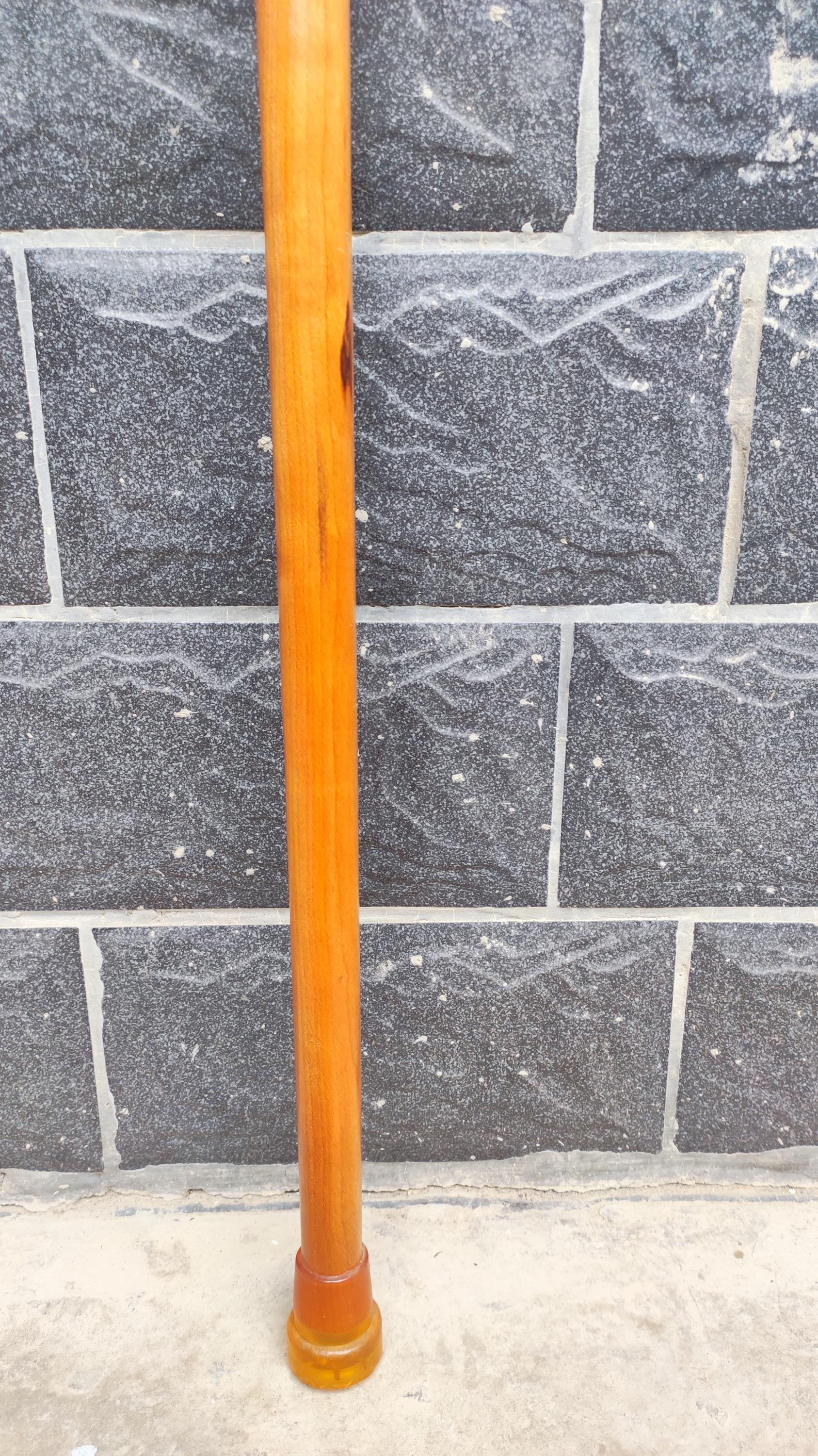Solid Wood Vintage Bird Cane Walking Stick Hand Carved Bird Crutch Cane ...