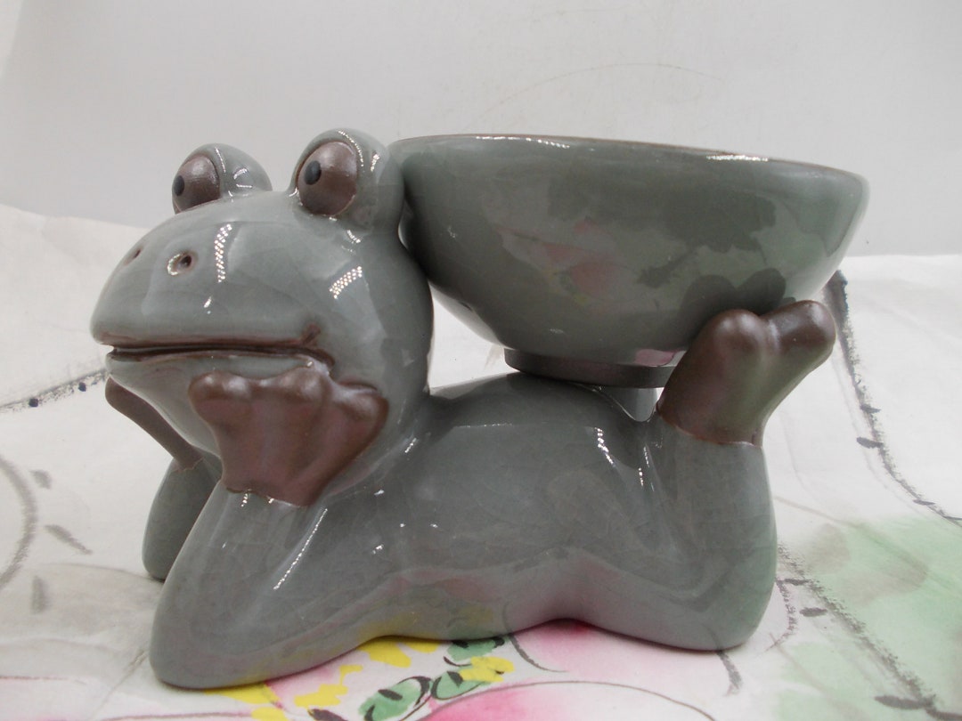 Fat House Frog Statue Tea Set Filter Tea Pet Handmade Statue - Etsy
