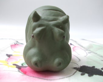 Purple Hippo Statue - Etsy