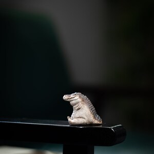 Ceramic Alligator Figurine Killer Crocodile Paperweight Showpiece ...