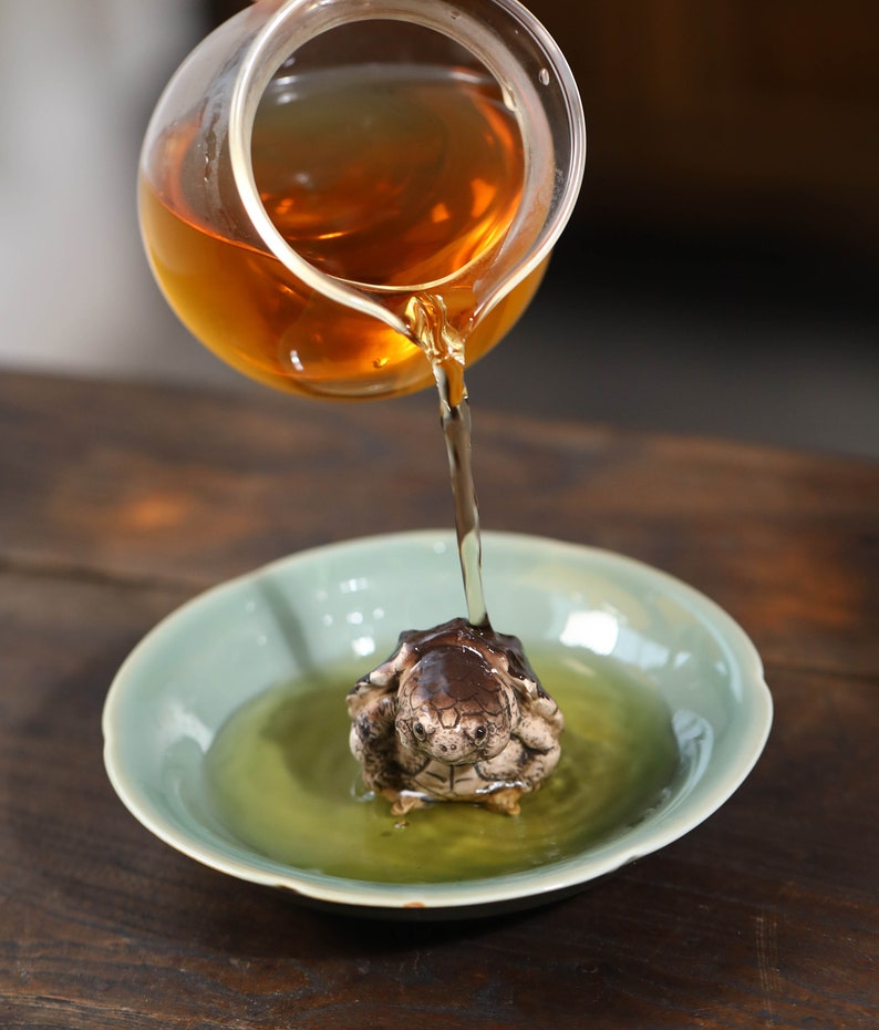 Ceramic Alligator Figurine Mini Snapping Turtle Paperweight Showpiece ...