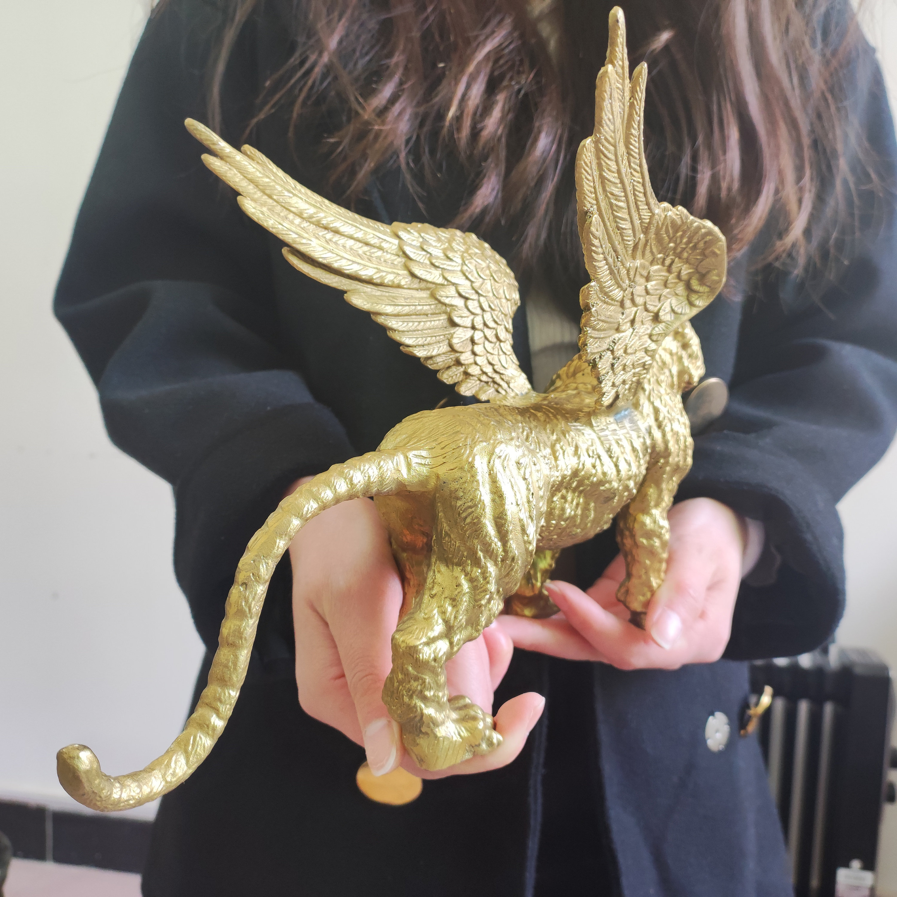 Brass Animal Flying Tiger Decorative Product Pure Copper Imitation Big ...