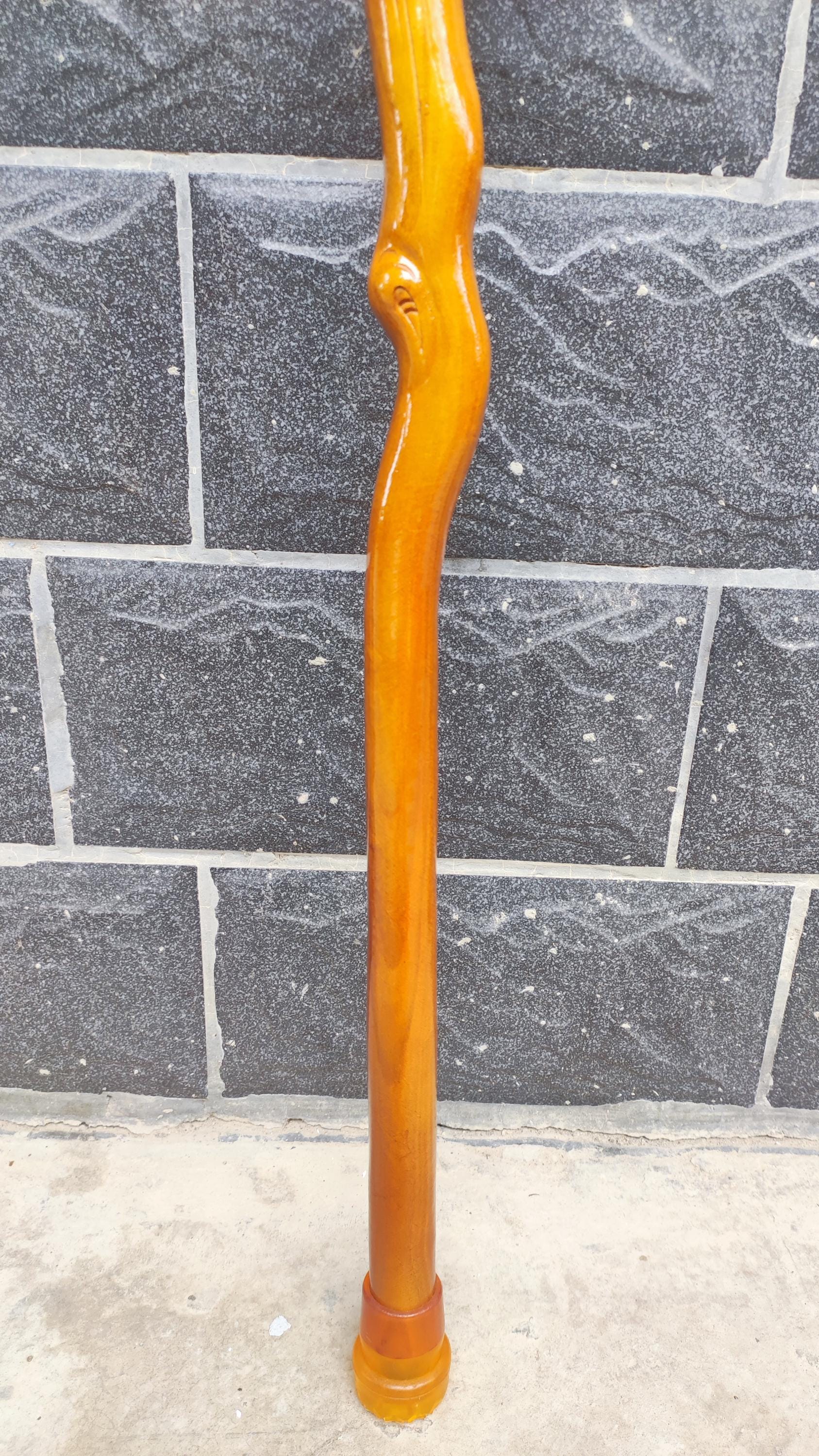 Solid Wood Carved Flowers Cane Walking Stick Hand Carved Exquisite ...