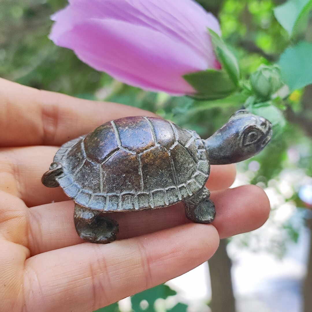 Copper Dragon Turtle Statue Figurine Home Decoration Brass Vintage ...
