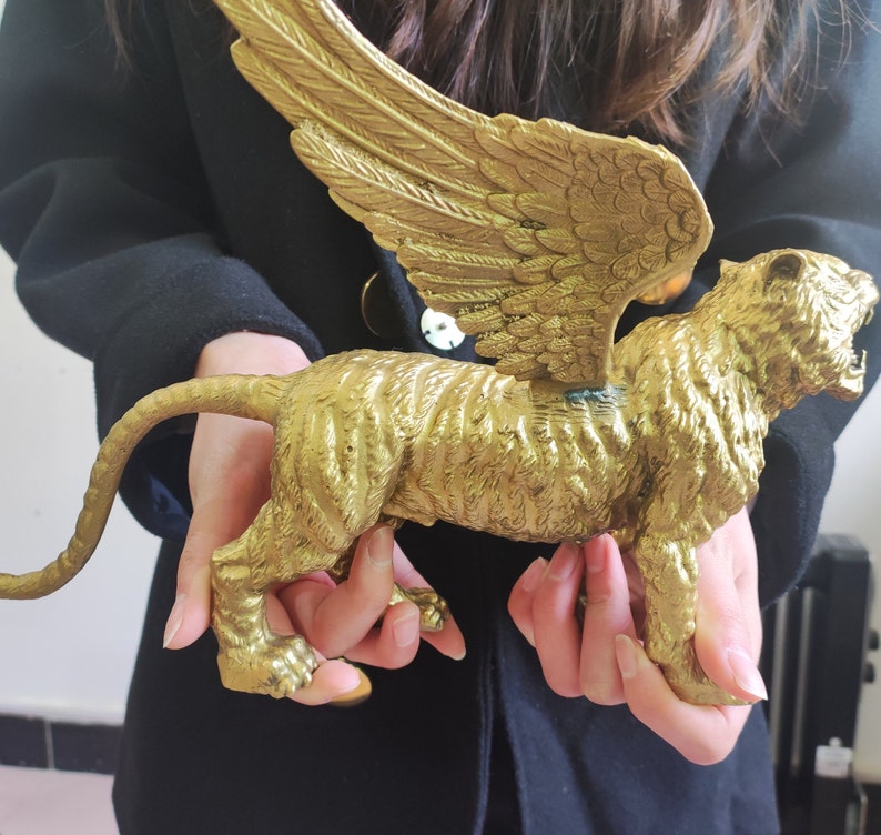 Brass Animal Flying Tiger Decorative Product Pure Copper Imitation Big ...