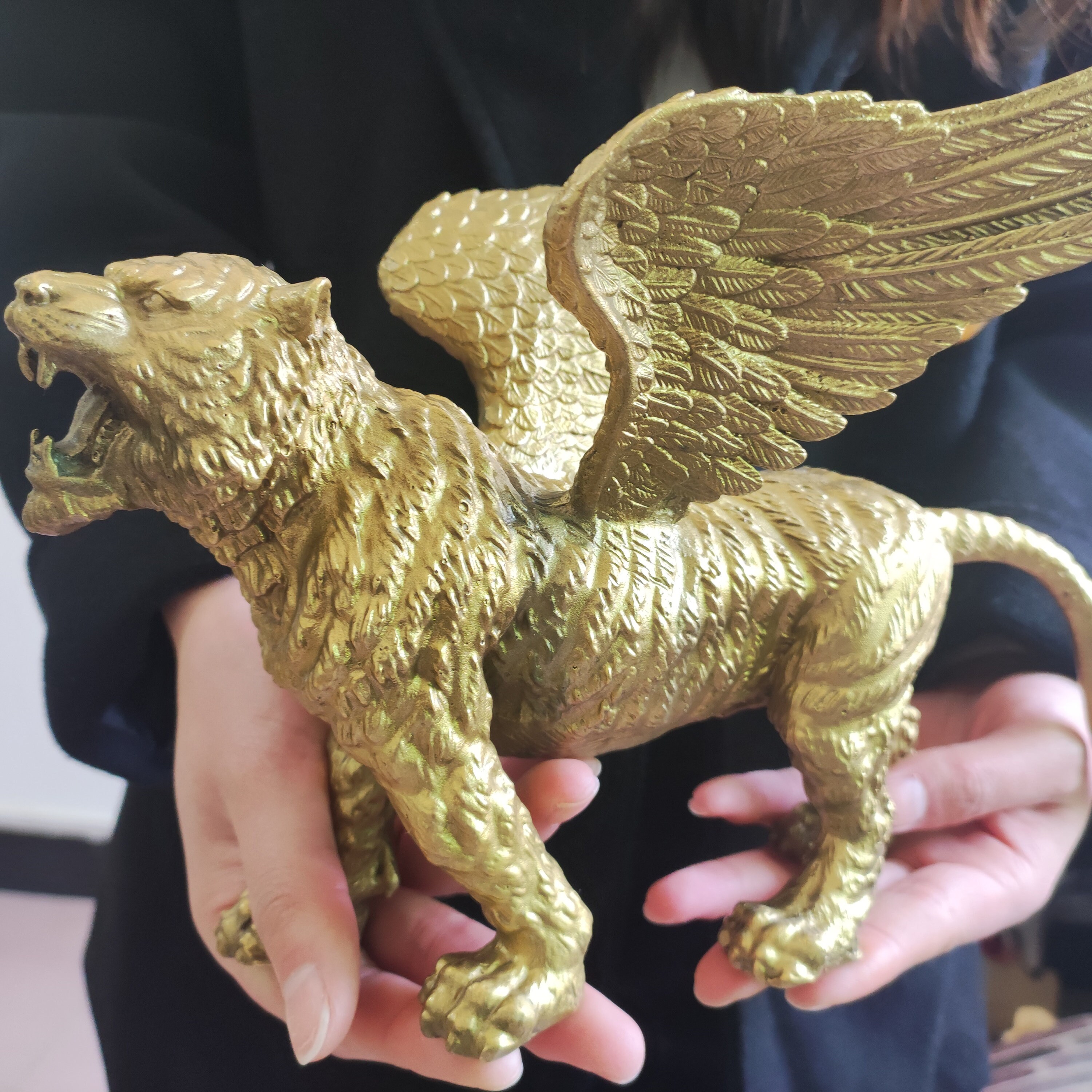 Brass Animal Flying Tiger Decorative Product Pure Copper Imitation Big ...