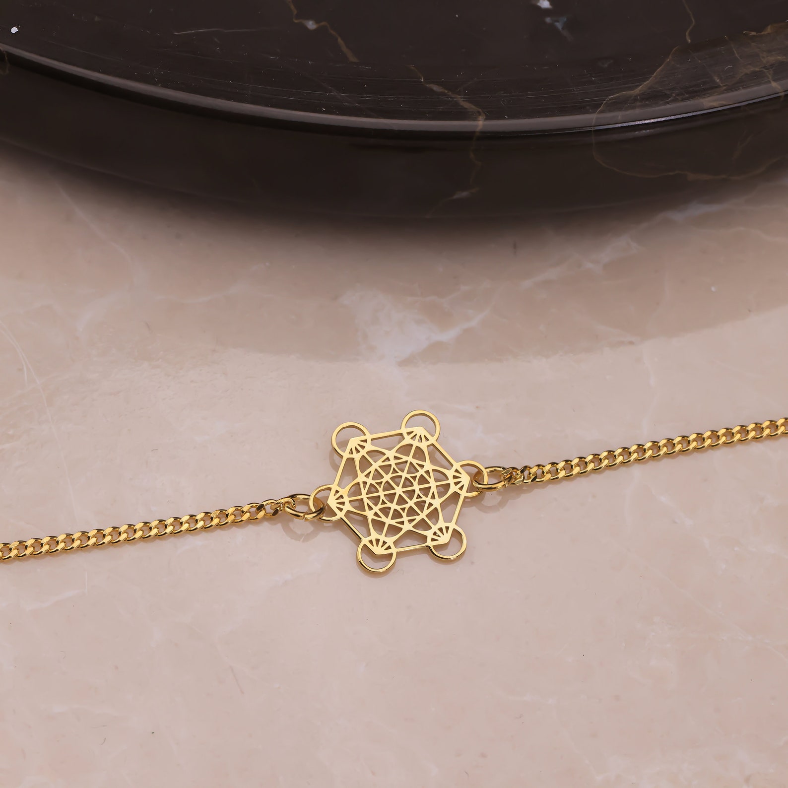 Metatron Bracelet Silver Metatron Cube Bracelet for Women Custom ...