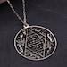 King Solomon's Seal Necklace Silver, Oxidized Solomon Necklace, Islamic ...
