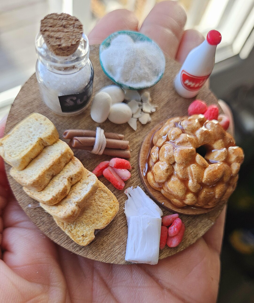 Polymer Monkey Bread Magnet/clay Minatures/miniature Food Magnet/fridge ...