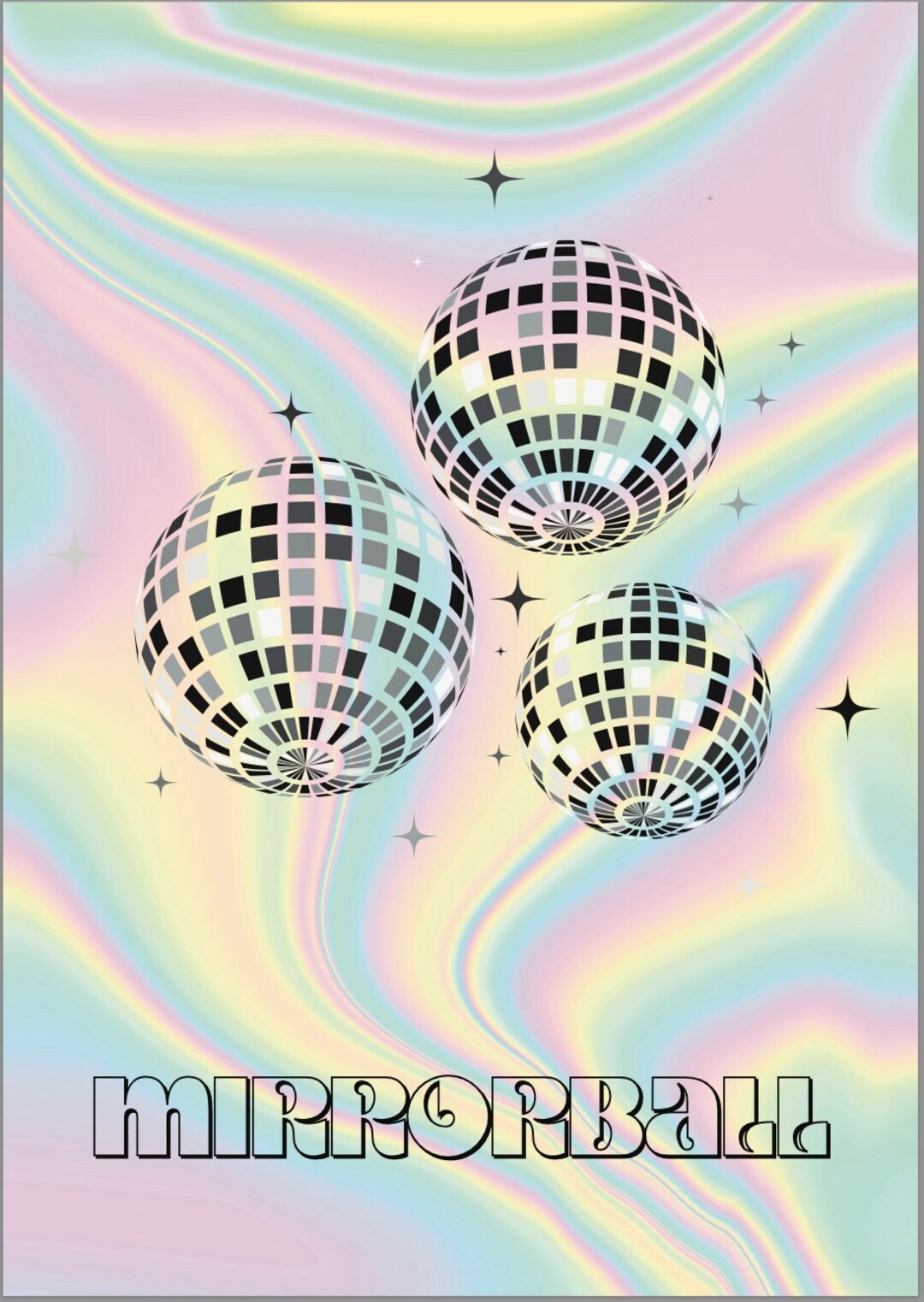 Mirrorball Poster, Taylor Swift Poster, Folklore - Etsy