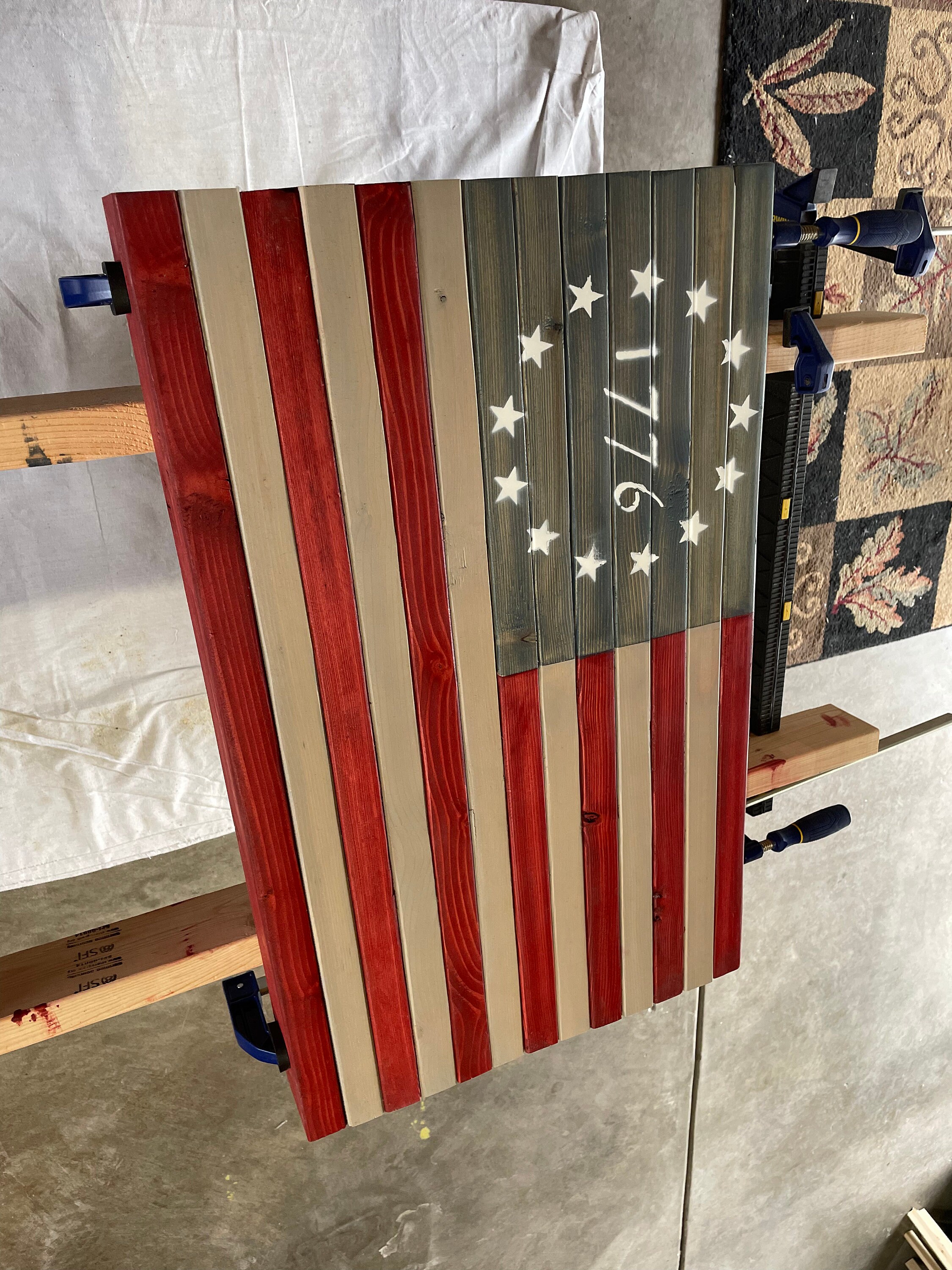 Wooden American Flag - Etsy