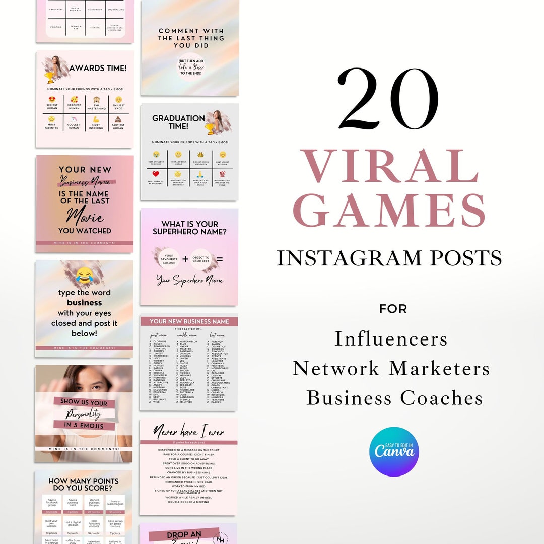 20 Viral Games for Instagram Engagement, Influencer Marketing Instagram ...
