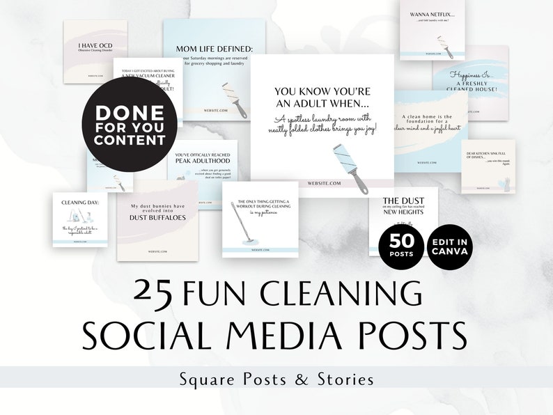Cleaning Business Social Media Posts, Cleaning Quotes, Faceless Content ...