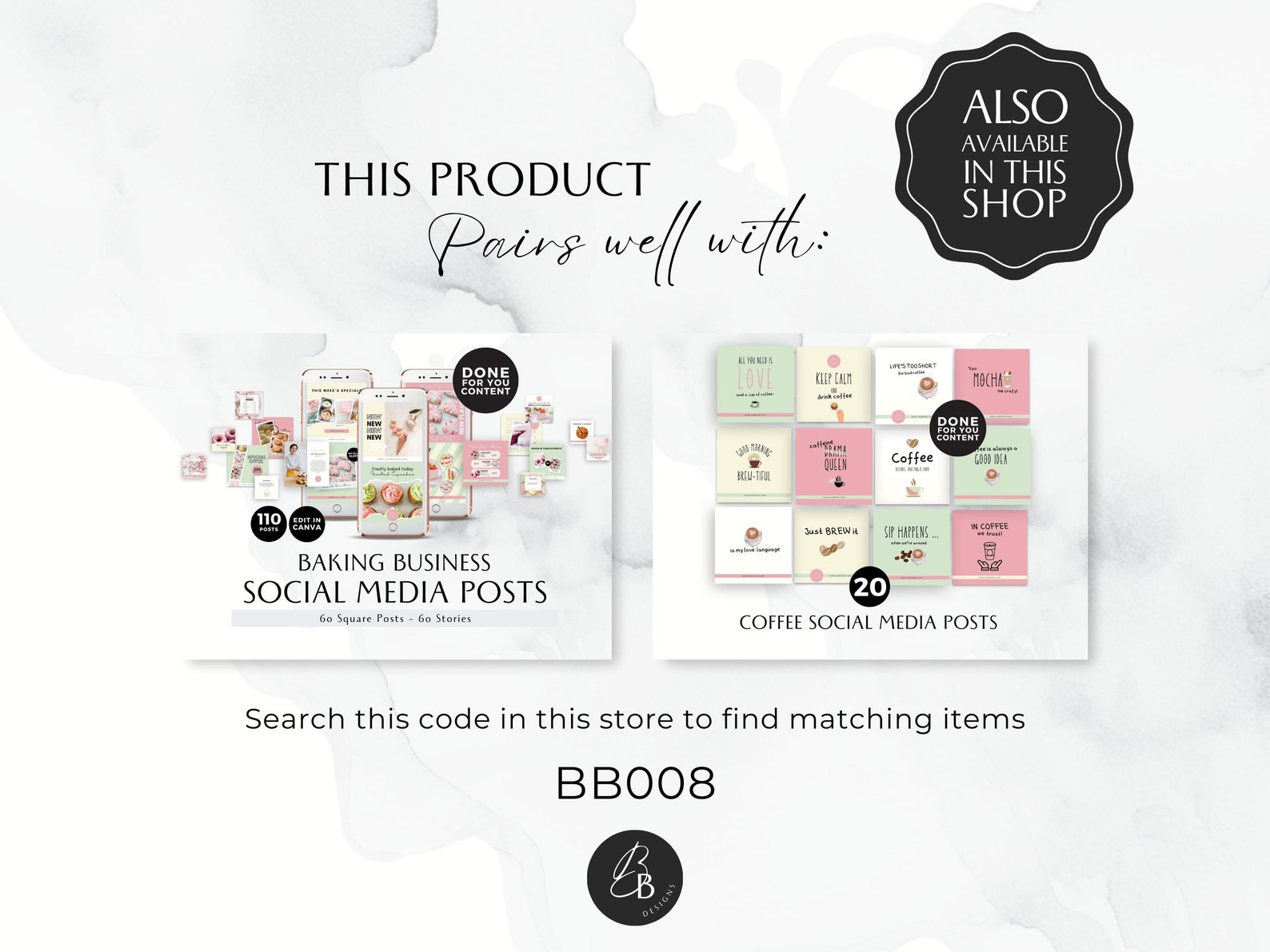 Canva Branding Template for Bakery, Brand Mood Board Kit, DIY Logo ...