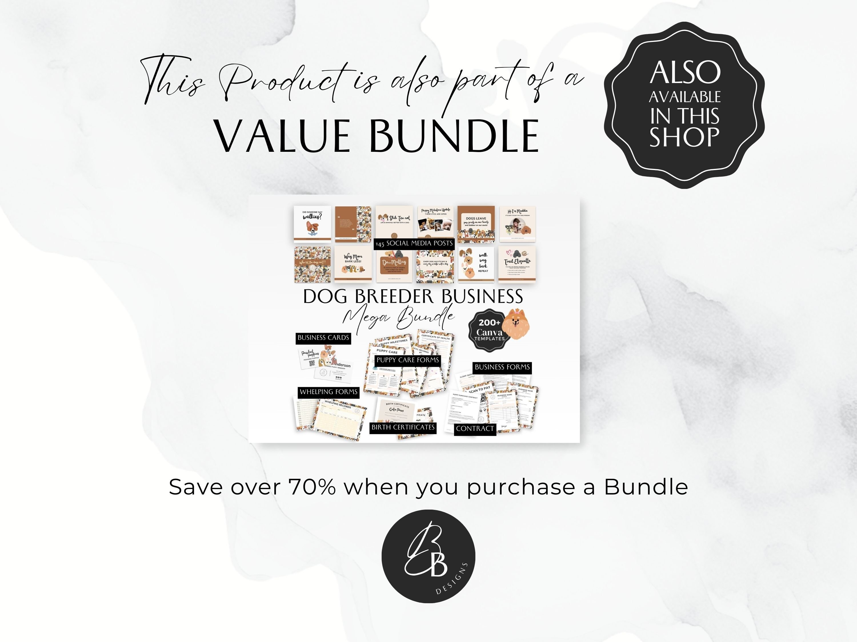 Dog Breeder Paperwork, Puppy Pack Forms, Editable Canva Templates, Dog ...