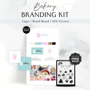 Bakery Branding Package Canva Template, DIY Logo Design, Home Baker ...