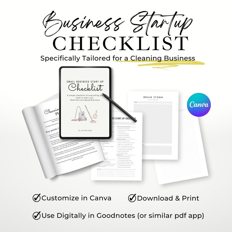 Cleaning Business Startup Bundle, Cleaning Business Forms, House ...