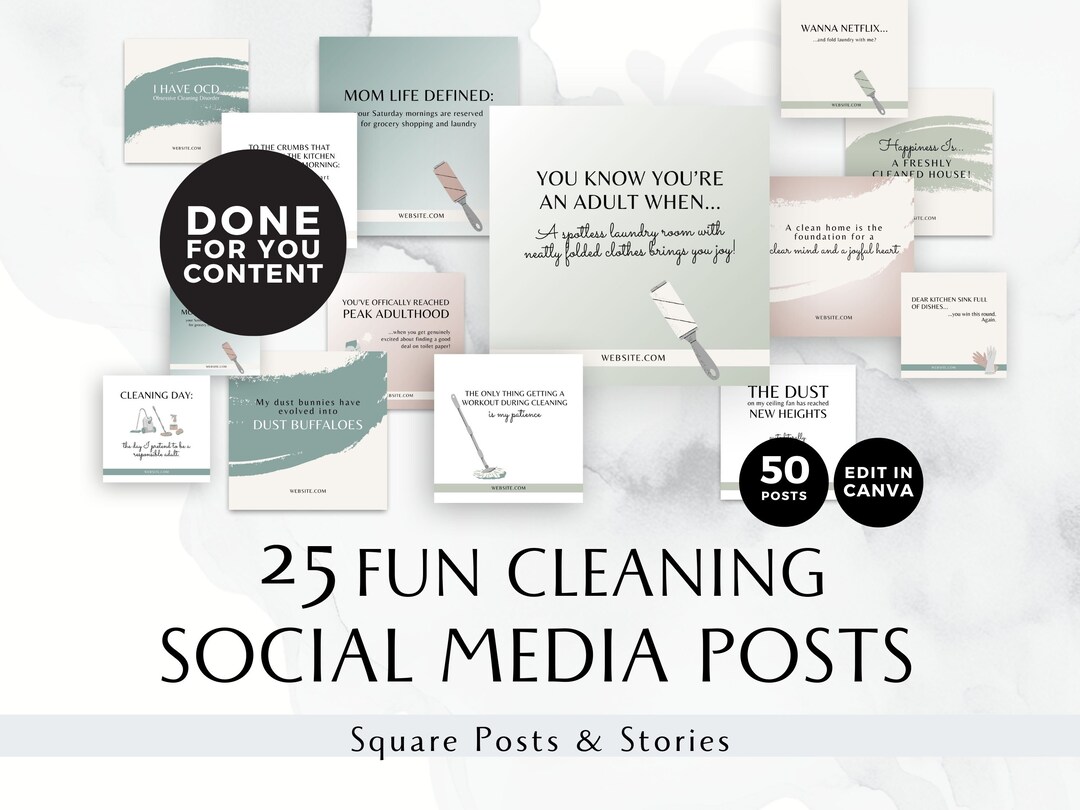 Cleaning Business Social Media Posts, Cleaning Quotes, Faceless Content ...