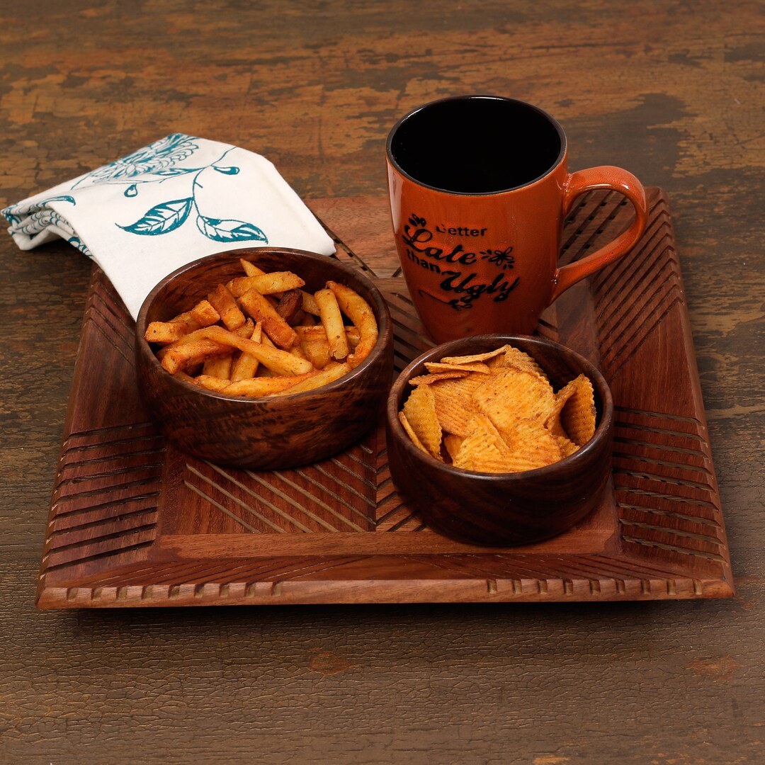 Wooden Tray Farmhouse Tray Breakfast Tray Kitchen Tray - Etsy