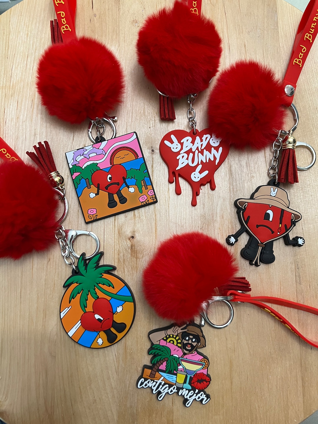 Bad Bunny Keychain - Etsy