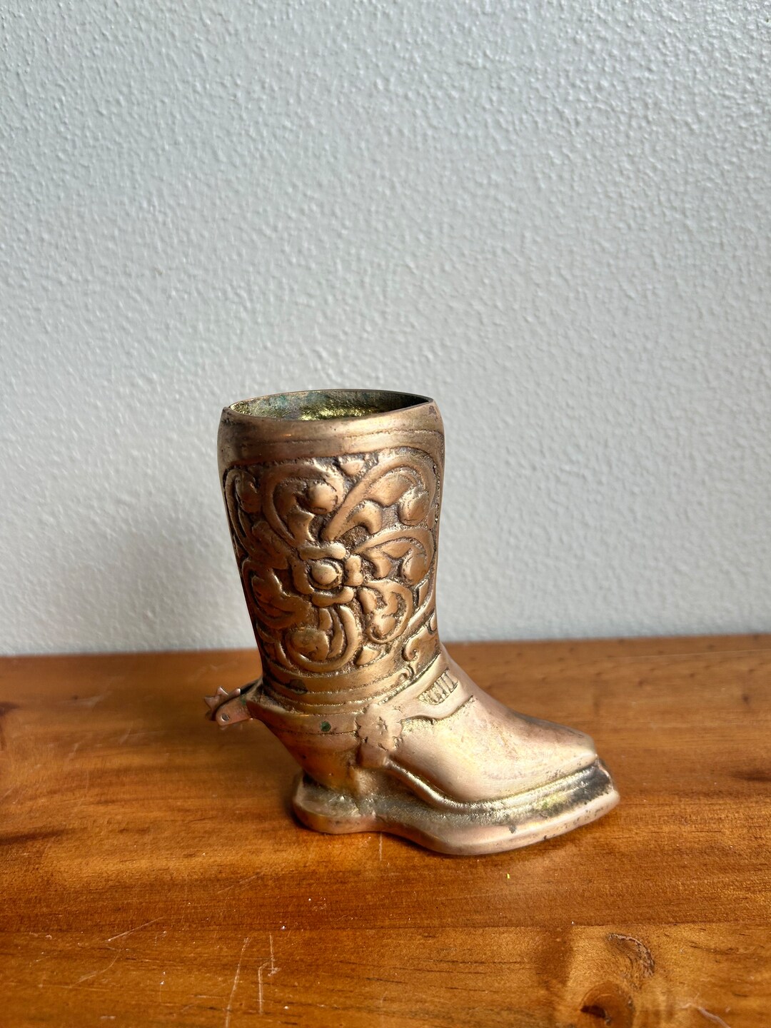 Small Vintage Brass Cowboy Boot, Lobo Collectible, Western Decor - Etsy