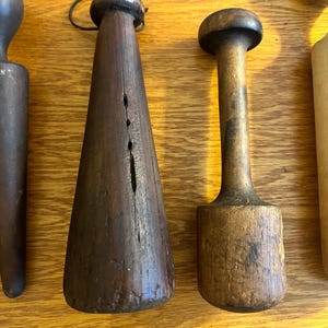 Antique and Vintage Wooden Pestles, Wooden Mashers, Primitive Kitchen Utensils, Farmhouse Decor ...