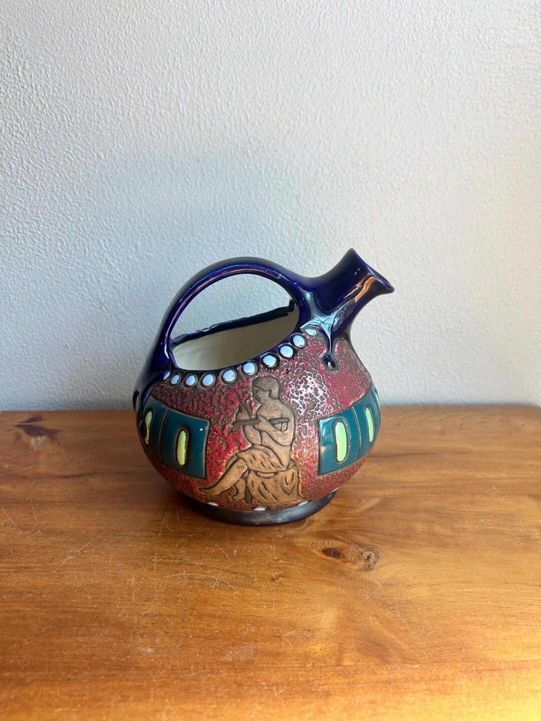 Antique Czech Amphora Art Deco Pitcher, Made Circa 1920, 12322 #3 ...