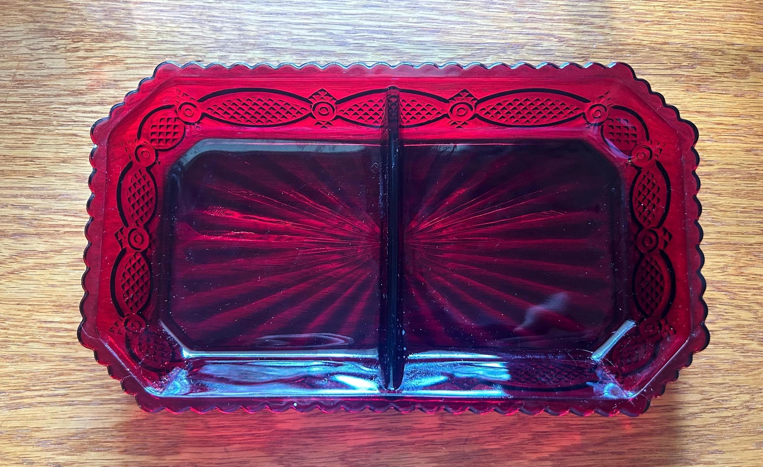 Vintage Avon Cape Cod Ruby Red Glass Dinnerware - Choose Your Piece - Etsy